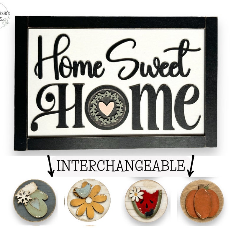 Interchangeable Home Sign - Etsy