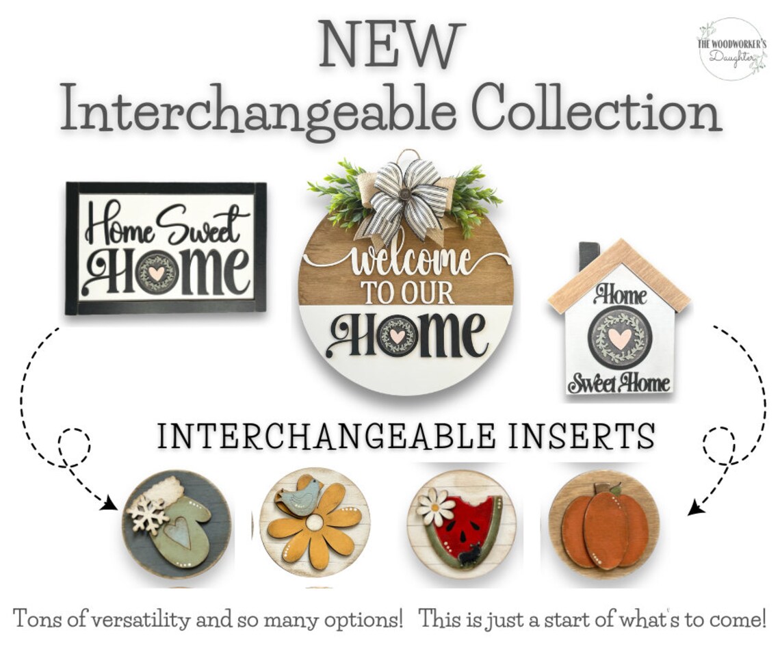 Bee Themed Decor, Interchangeable Summer Decor, Seasonal Inserts, Home ...