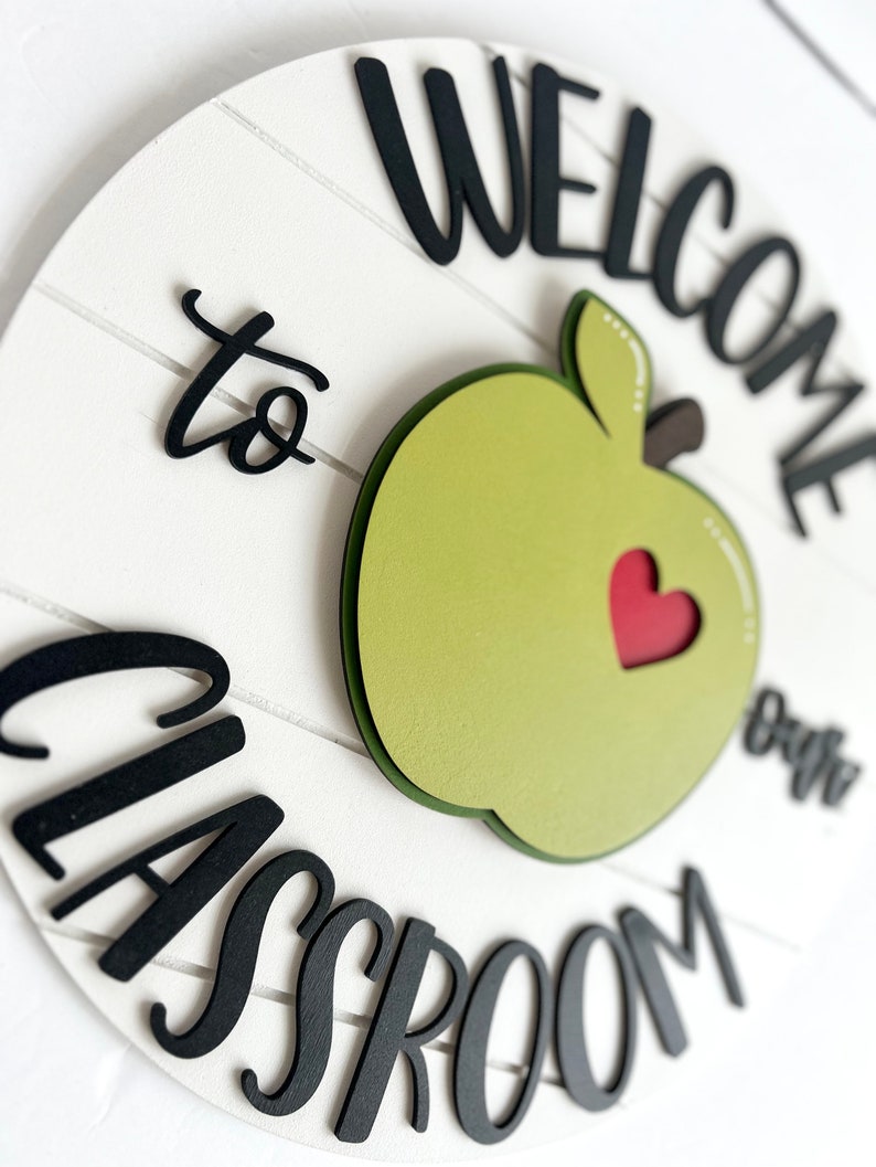 Welcome to Our Classroom Sign, Teacher Sign for Door, Classroom Door ...
