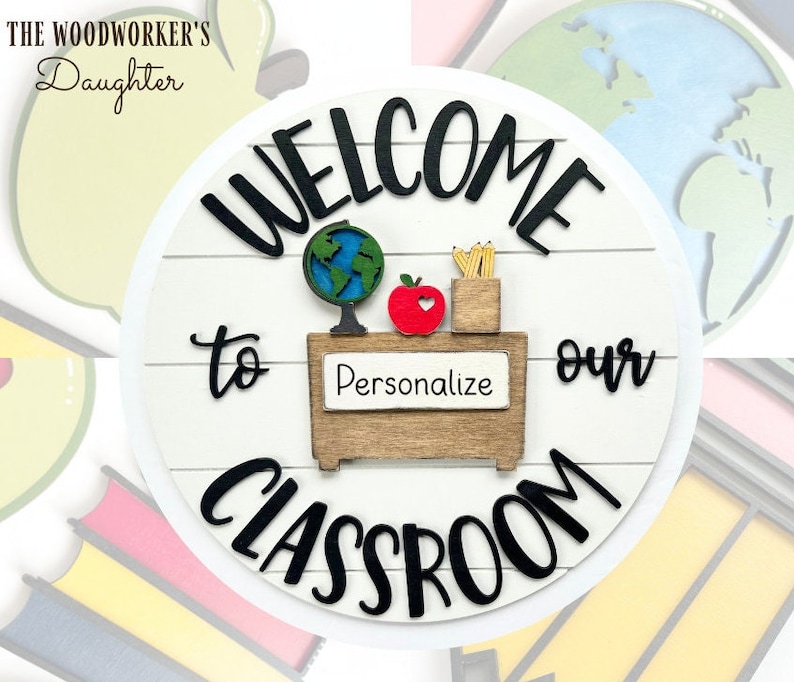 Welcome to Our Classroom Sign, Teacher Sign for Door, Classroom Door ...