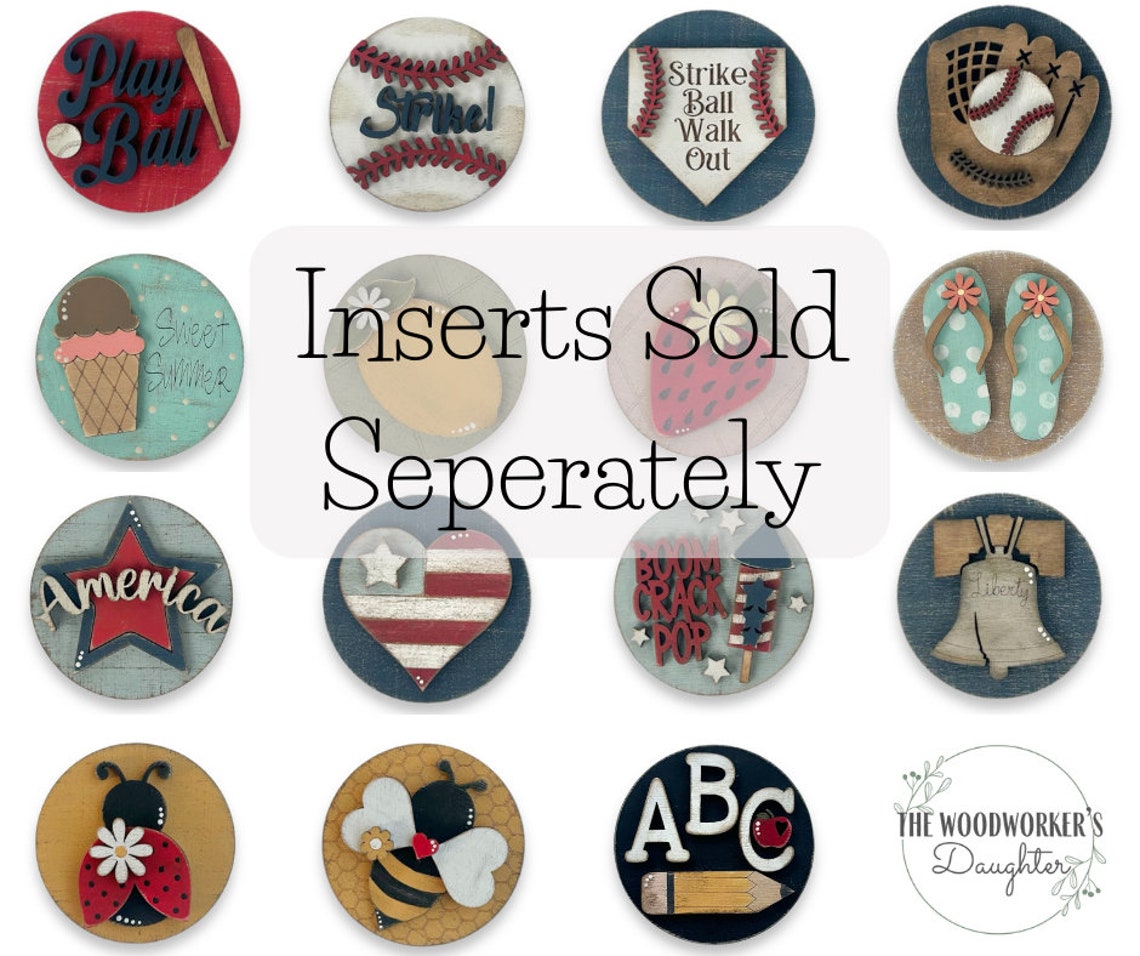 Bee Themed Decor, Interchangeable Summer Decor, Seasonal Inserts, Home ...