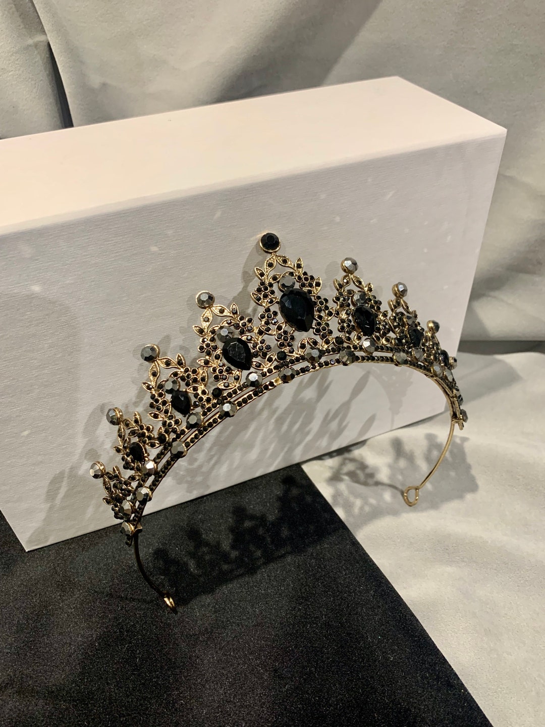 The Luna Crown - Black & Bronze Crown/tiara - Etsy