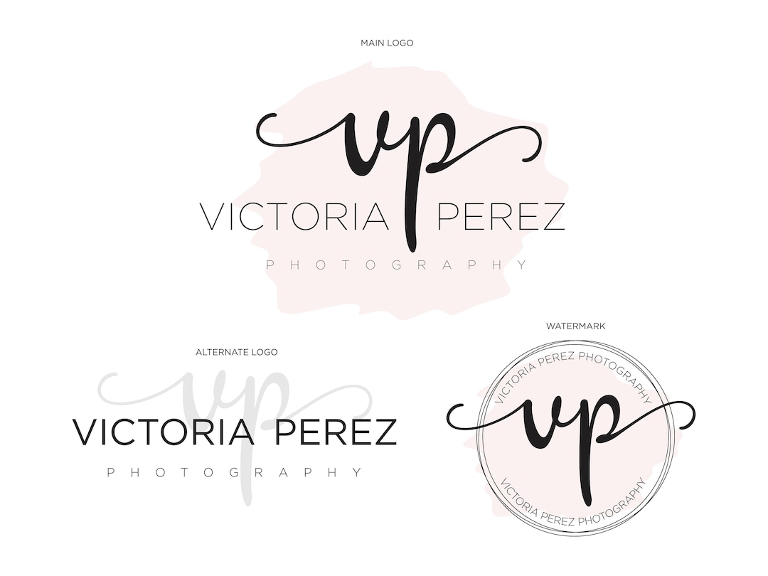 Premade Photography Logo, Branding Watermark Package - Etsy