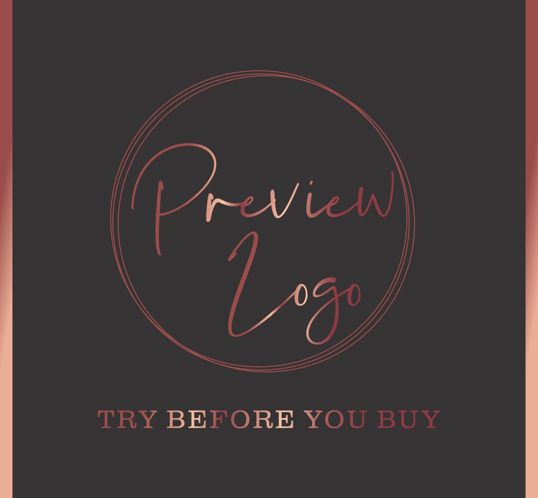 Try Before You Buy - Premade Logo Preview, Premade Logos, Custom Logo ...