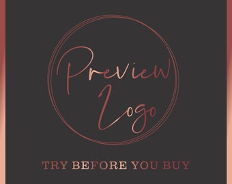 LOGO PREVIEW Try Before You Buy Pre-made Logo Designs - Etsy