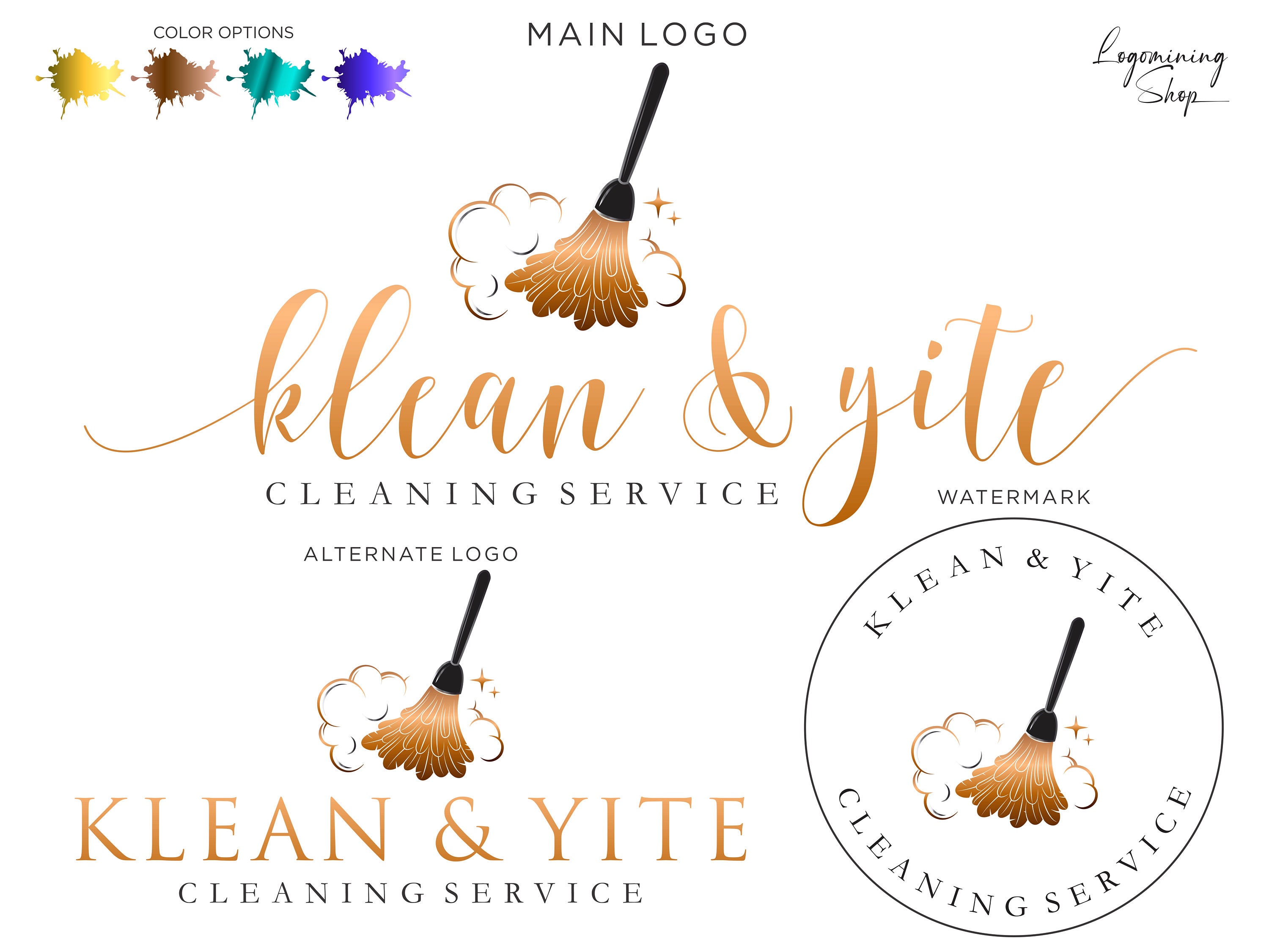 Cleaning Logo Design Premade Logo Cleaning Service House - Etsy