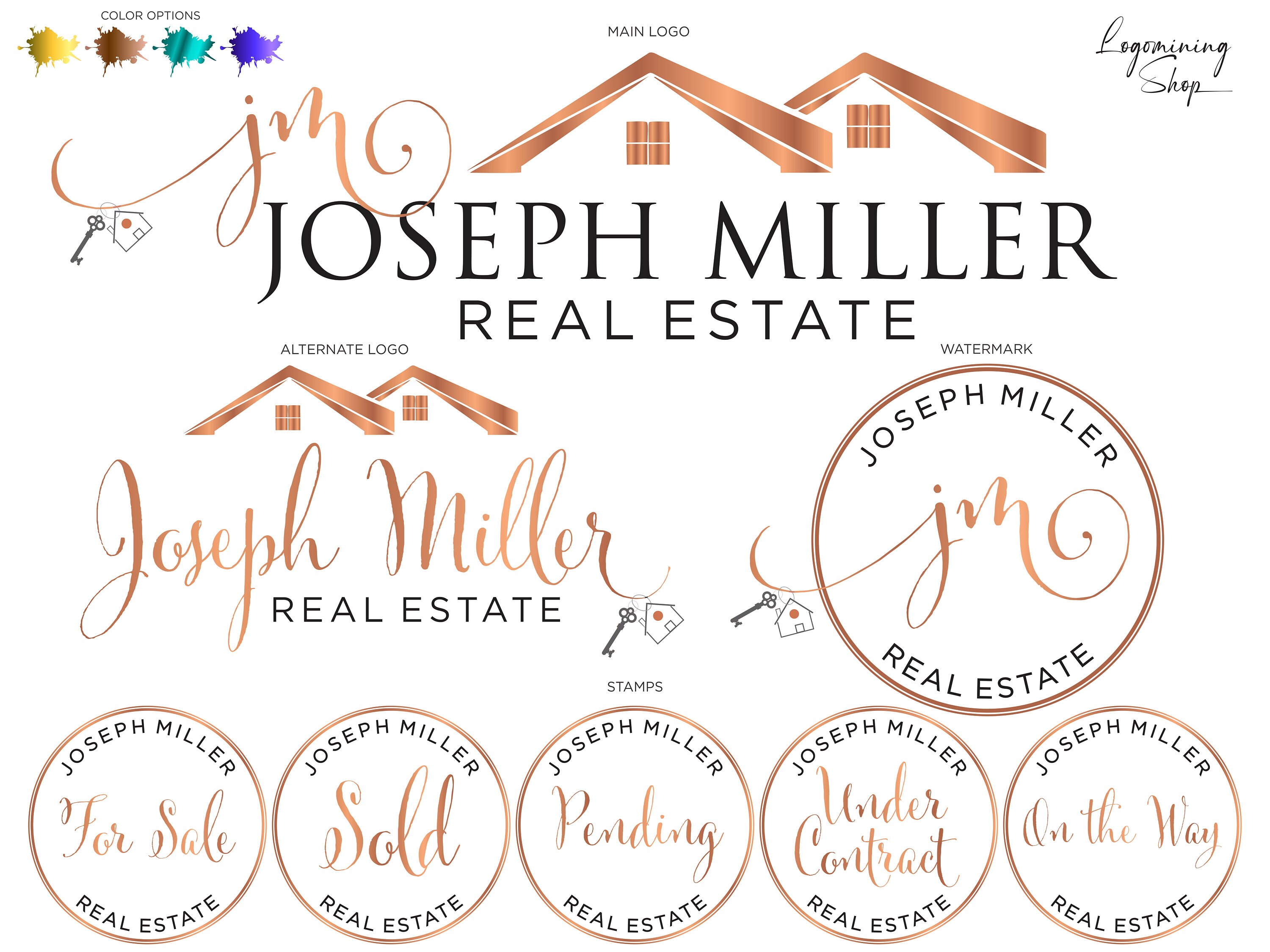 Real Estate Icons Real Estate Branding Realtor Logo Real - Etsy