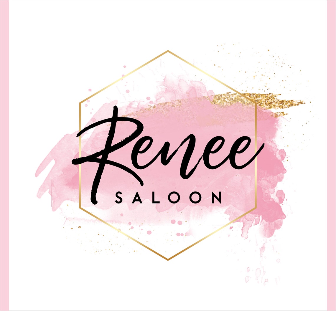 Premade Logo Design Rose Gold Logo Minimal Branding Package | Etsy