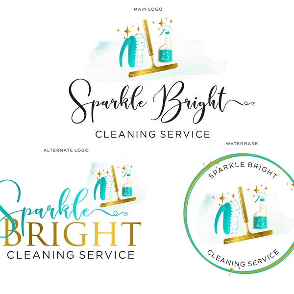Sparkling Clean Logo - Etsy