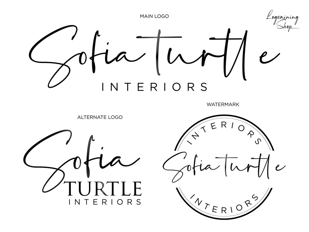 Custom Photography Logo Design, Signature Watermark Logo - Etsy