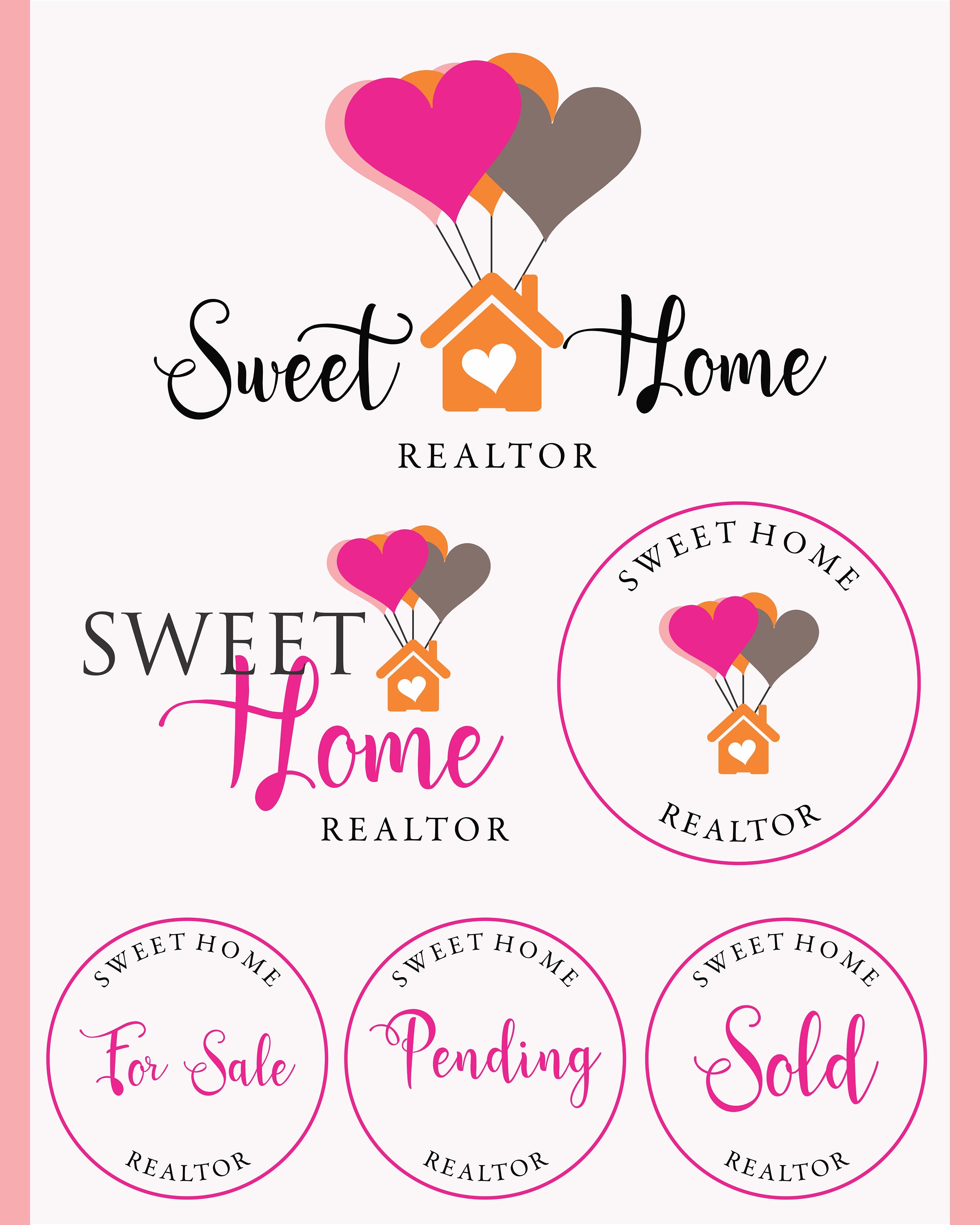 Custom logo design Realtor Real estate Branding Real Estate | Etsy