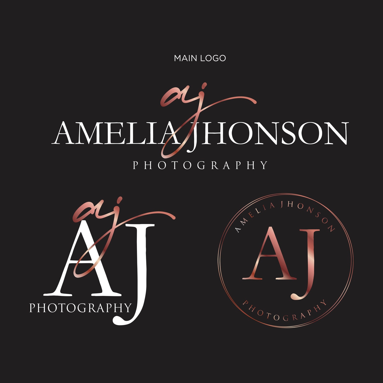 Wasserzeichen-Logo Fotografie-Logo Signatur-Logo | Etsy
