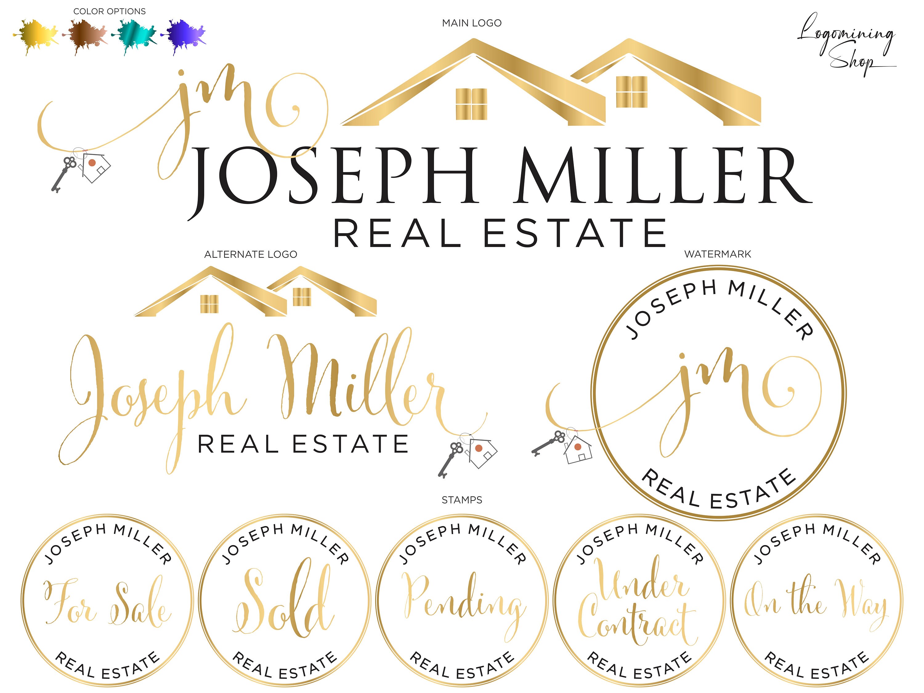 Real Estate Icons Real Estate Branding Realtor Logo Real - Etsy