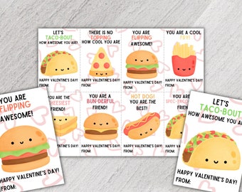 Food Puns Valentines Day Cards Funny Valentine's Printable - Etsy UK