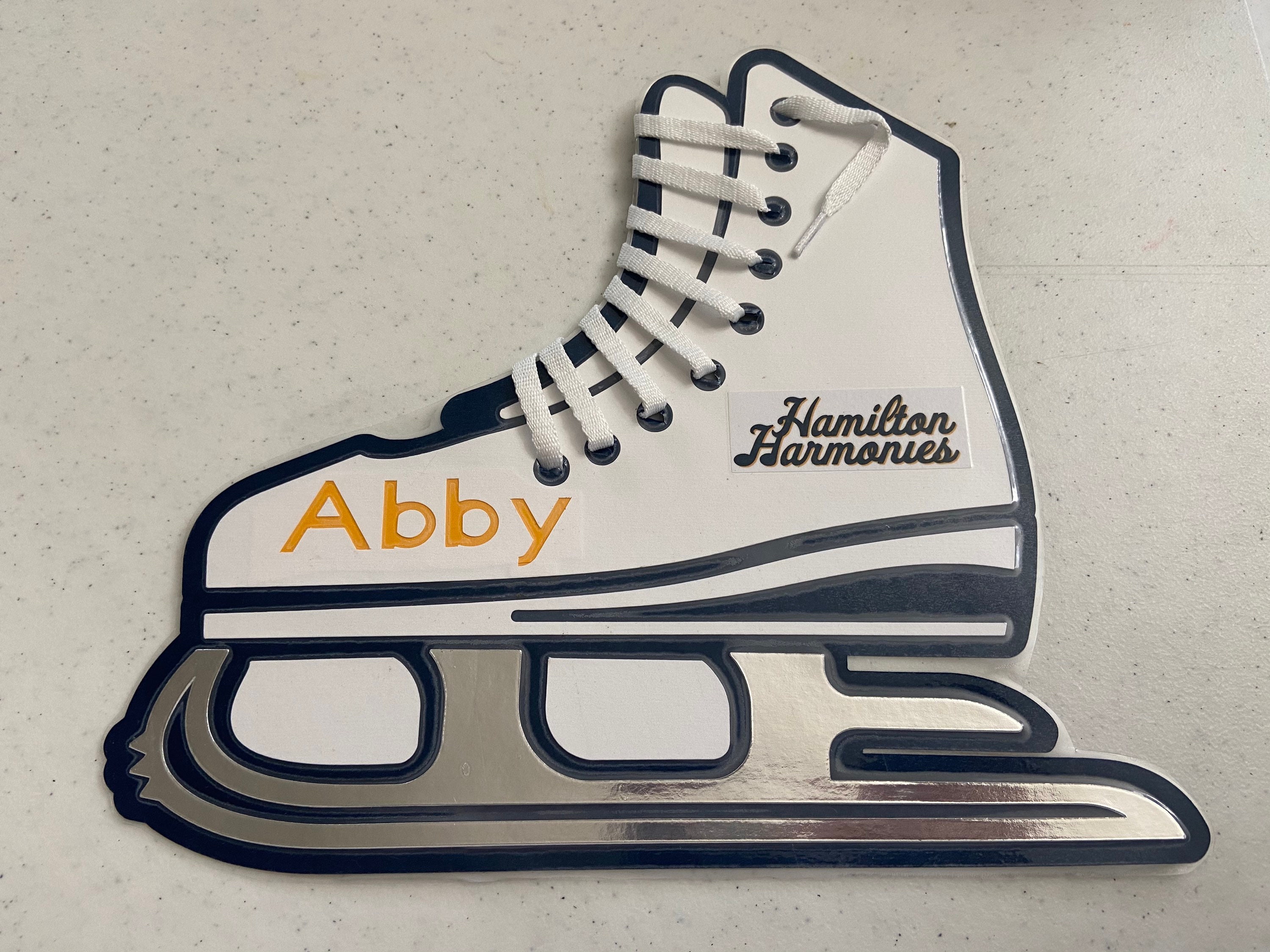 Customized Figure Skate Sign Great to Use for Events, Christmas or ...