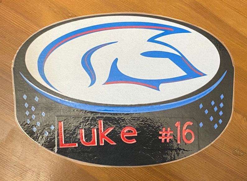 Hockey Puck Sign Hotel Doors Tournament - Etsy