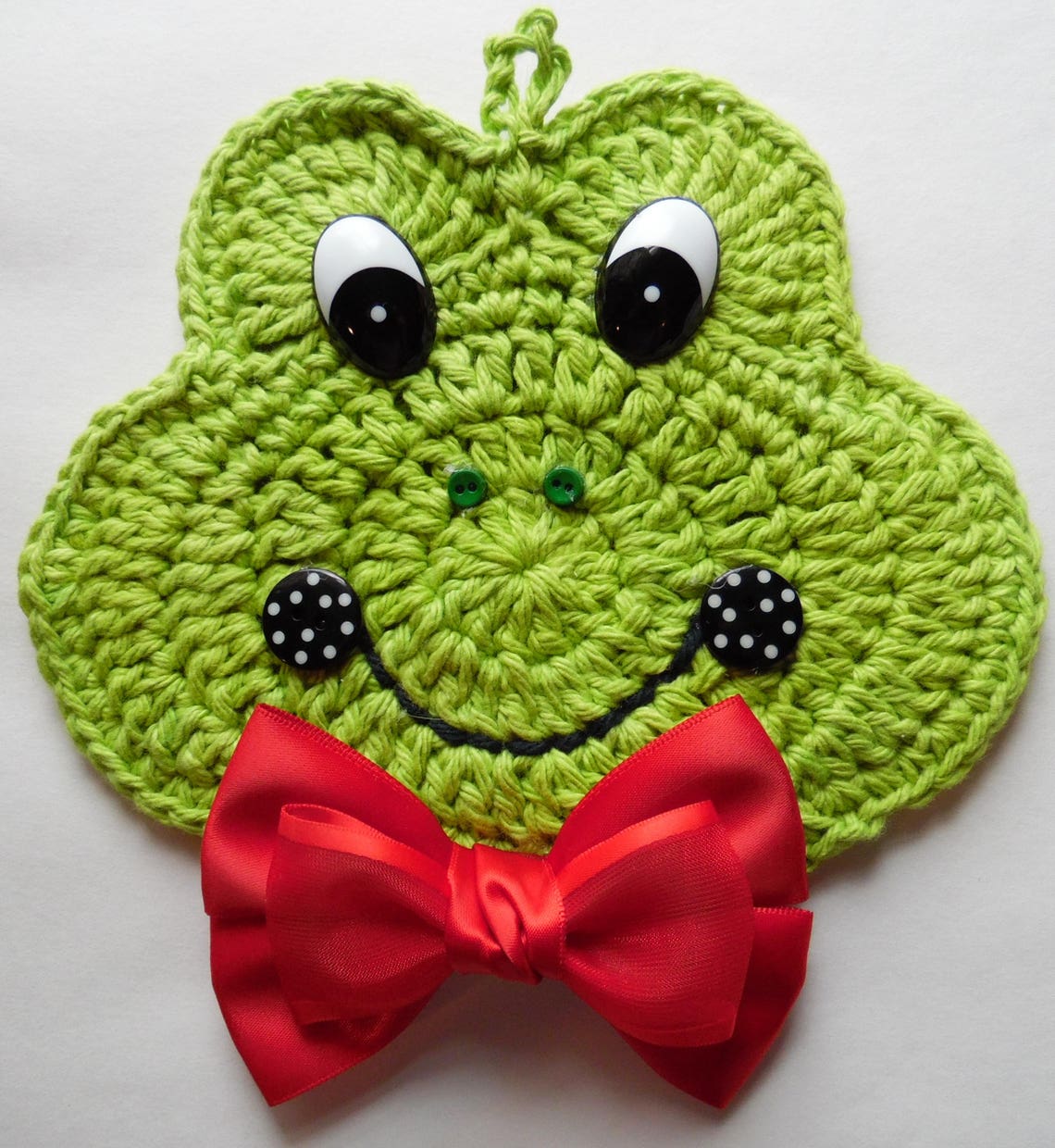Crochet Frog Potholder Pattern - Etsy