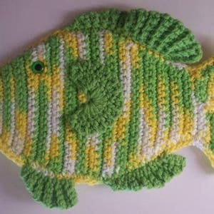 Crochet Fish Potholder Pattern - Etsy