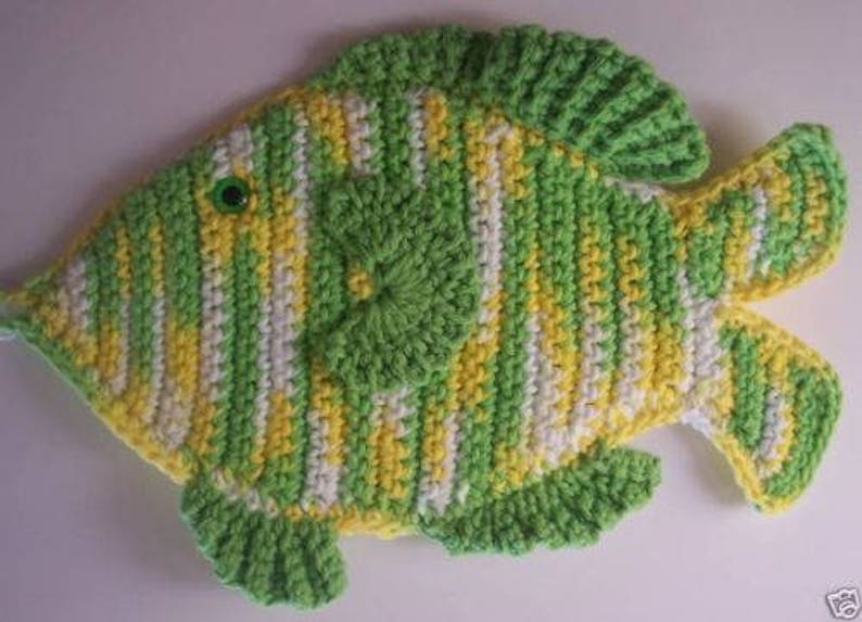 Crochet Fish Potholder Pattern - Etsy