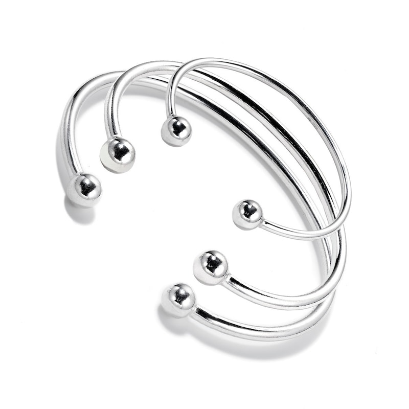 Silver Torq Bangles - Etsy
