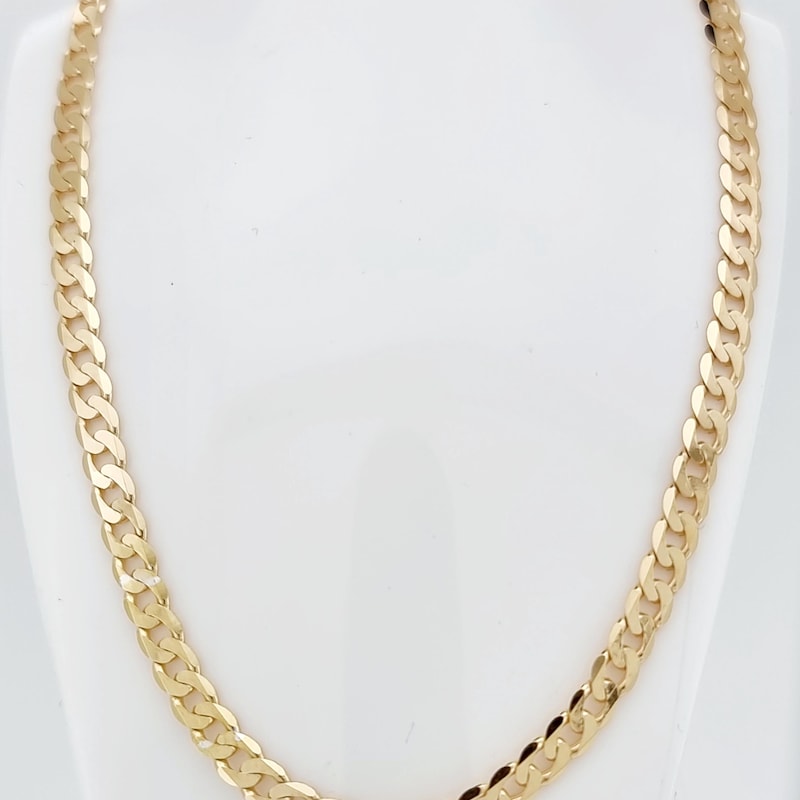 Curb Link Chain 9k - Etsy UK