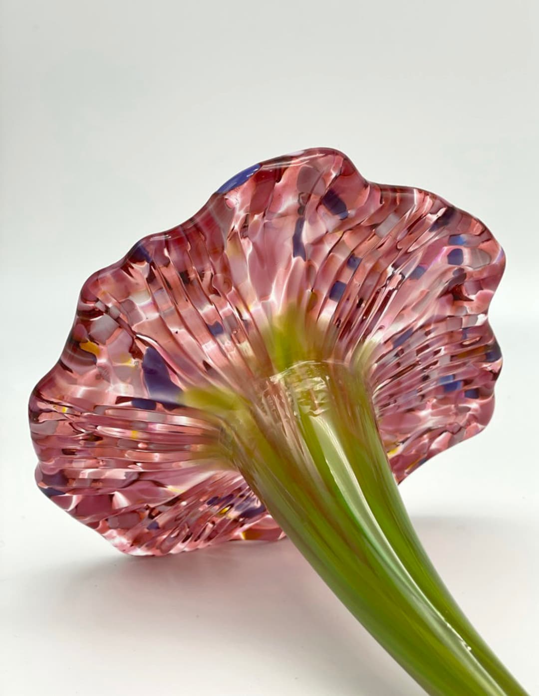 Hand Sculpted Glass: Glass Flowers - Carnation Pink Color - Etsy