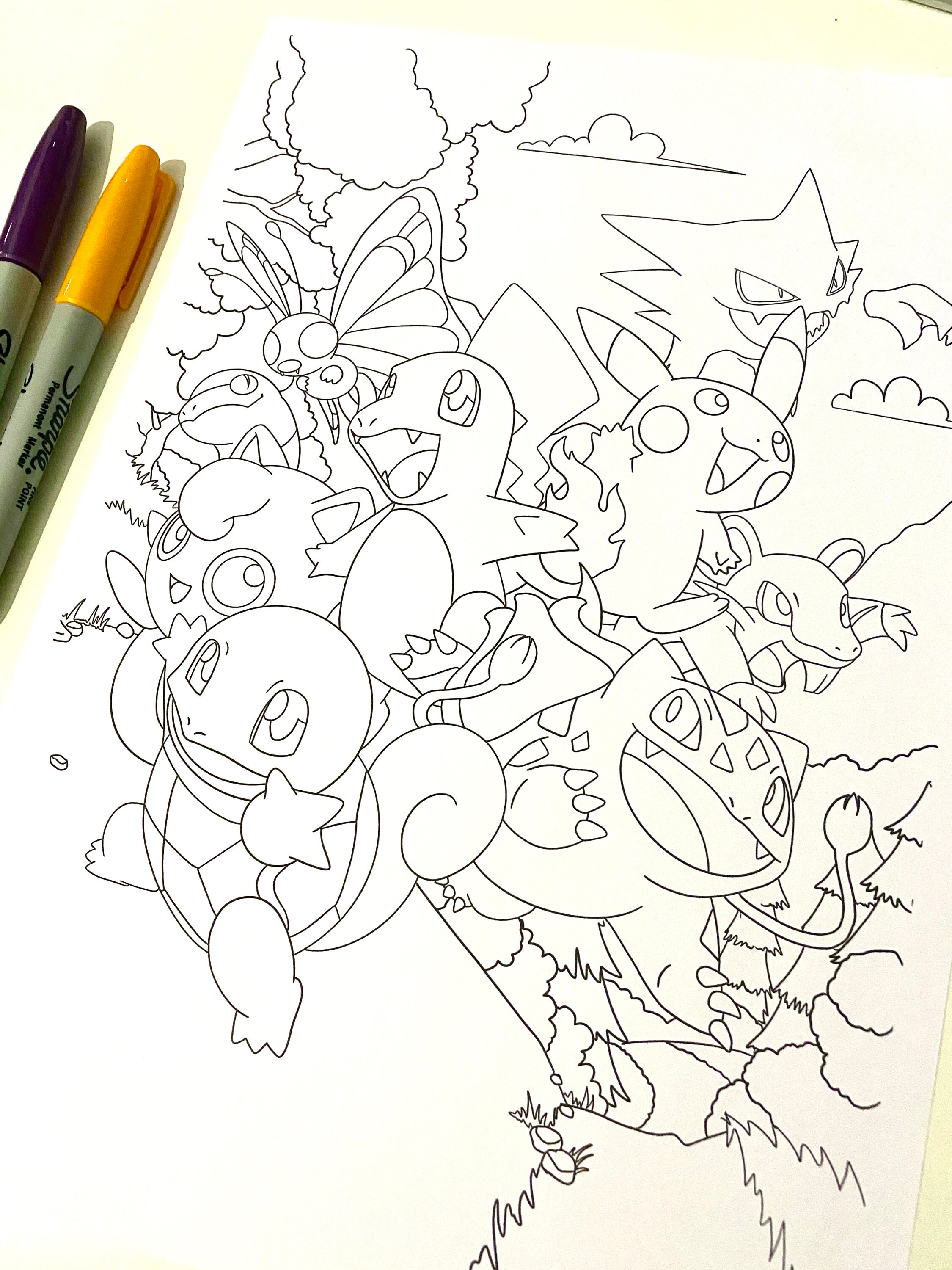Printable Pokemon Colouring Page Indoor Activities Colouring for Kids ...