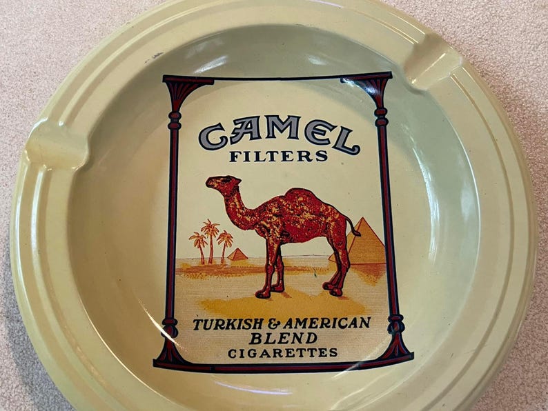 Camel Cigarettes Vintage Tin Ashtray Greece 80's-90's - Etsy