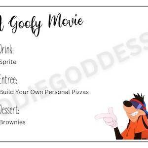 Movie & Dinner Cards | Dinner Date Ideas | Meal Idea Family Friendly ...