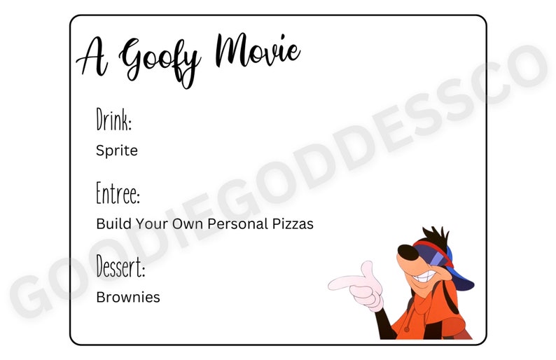 Movie & Dinner Cards | Dinner Date Ideas | Meal Idea Family Friendly ...