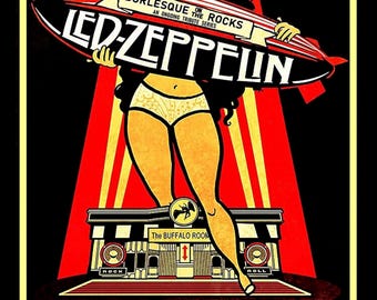 Led Zeppelin Seattle 1977 Framed Concert Poster - Etsy