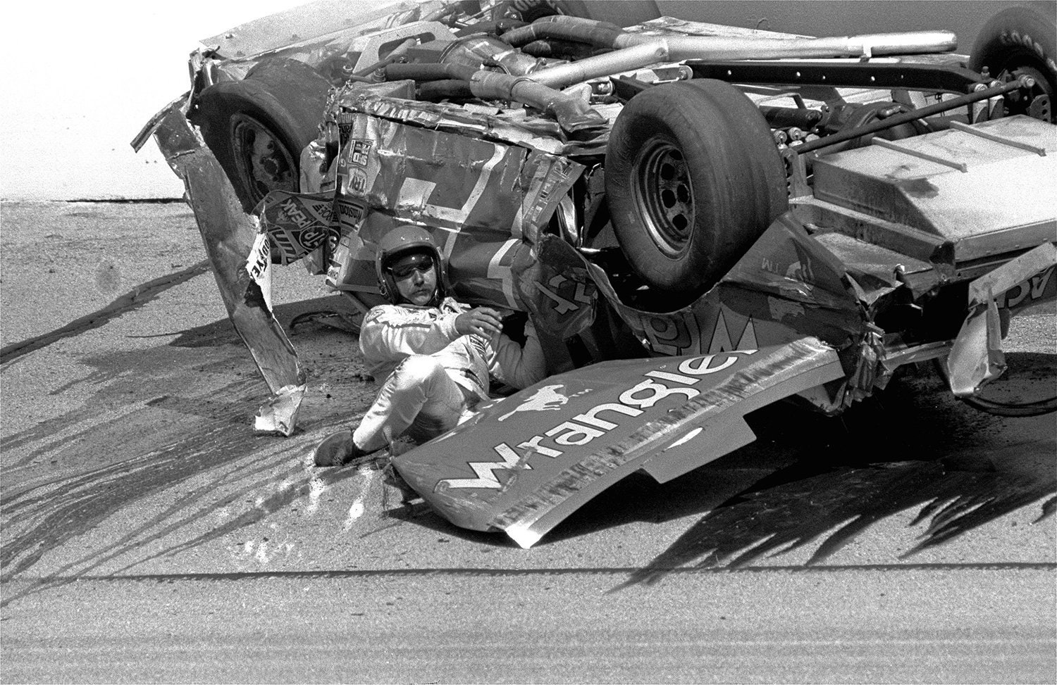 1982 DALE EARNHARDT NASCAR Champion Stock Car Auto Racing Wreck Flip ...