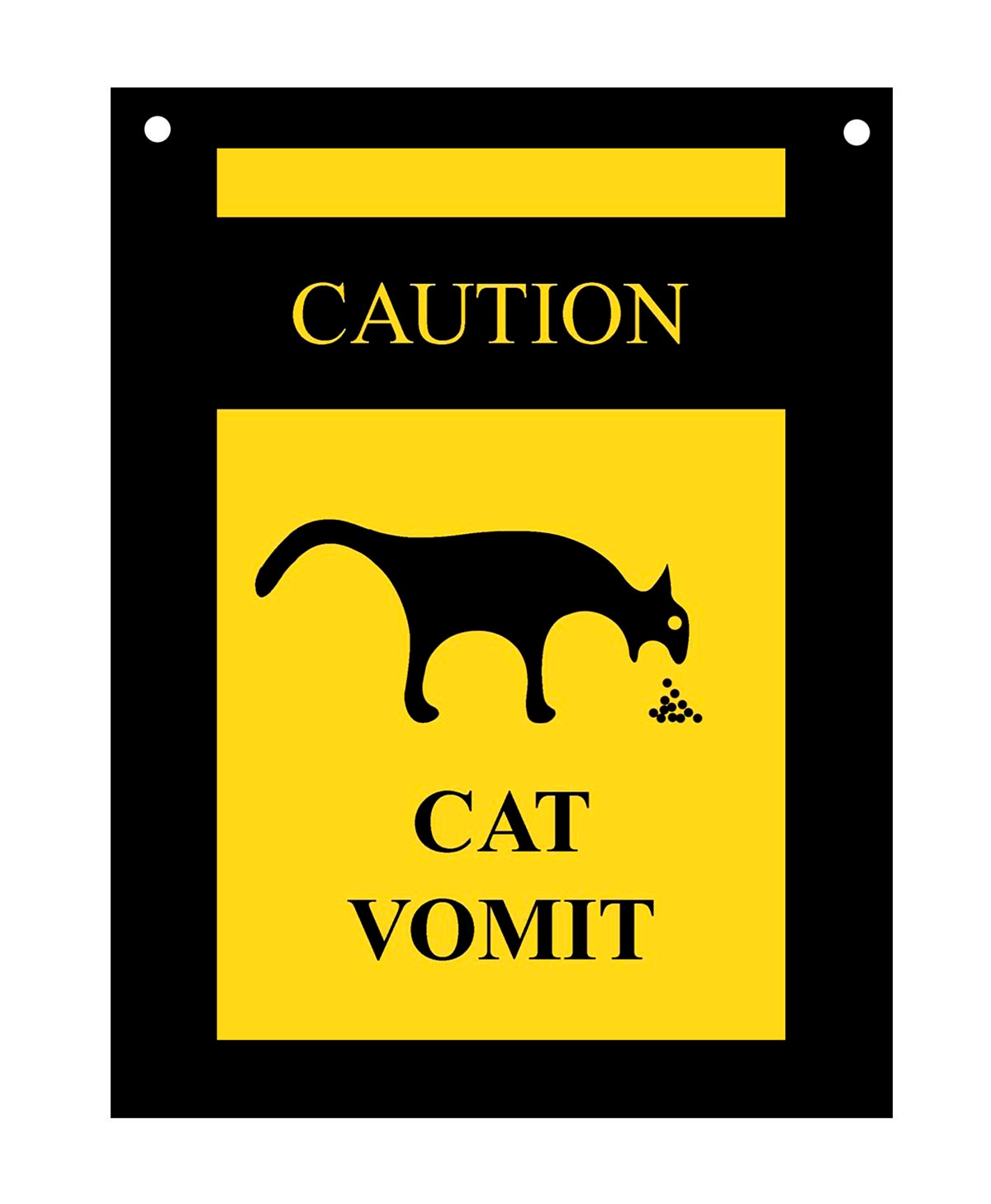 Cat VOMIT Metal Aluminum Sign 8"x10" Funny CAT SIGN - Etsy