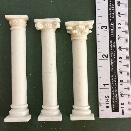 Miniature Architectural Columns 1/24th Scale Relief Carved - Etsy