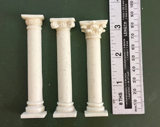 Miniature Architectural Columns 1/24th Scale Relief Carved - Etsy