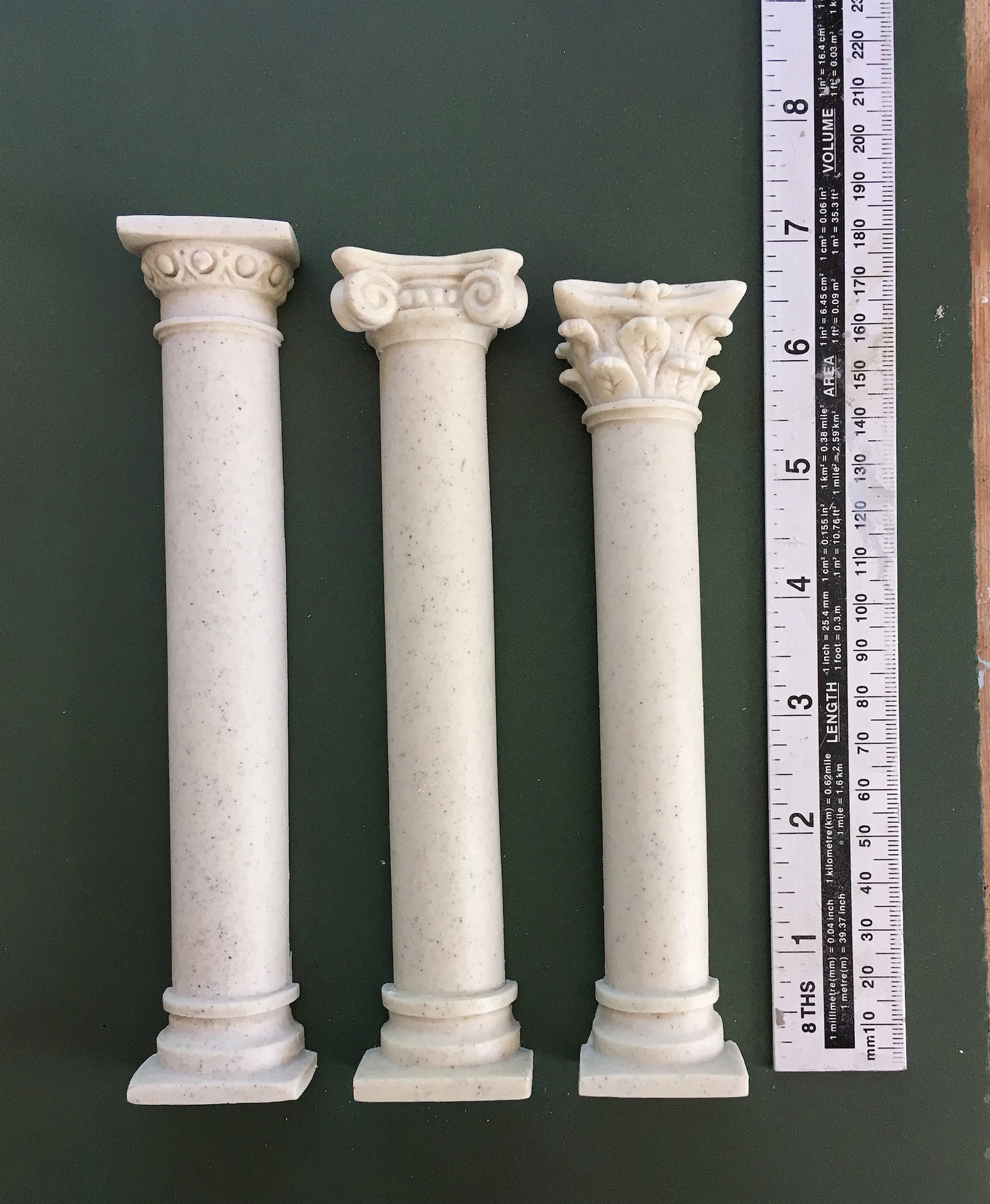 Miniature Architectural Columns 1/12th Scale Hand Carved and Cast - Etsy