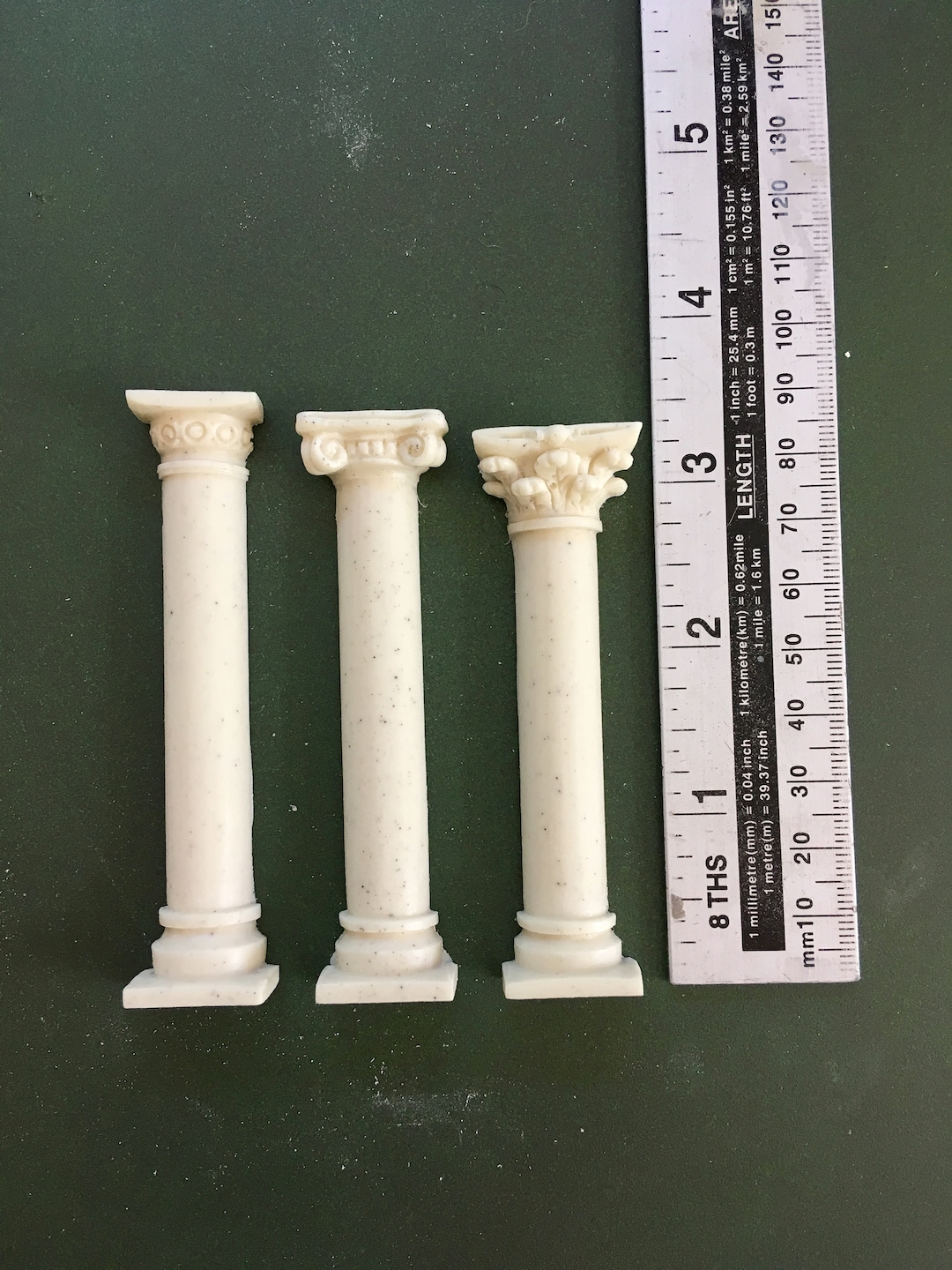 Miniature Architectural Columns 1/24th Scale Relief Carved - Etsy