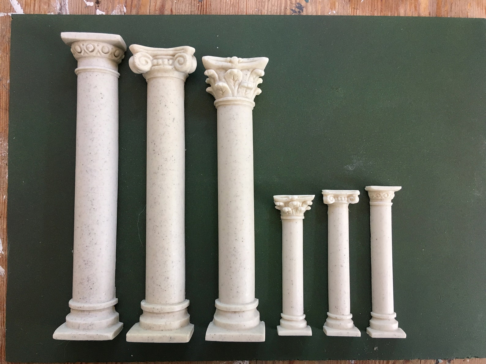 Miniature Architectural Columns 1/24th Scale Relief Carved | Etsy