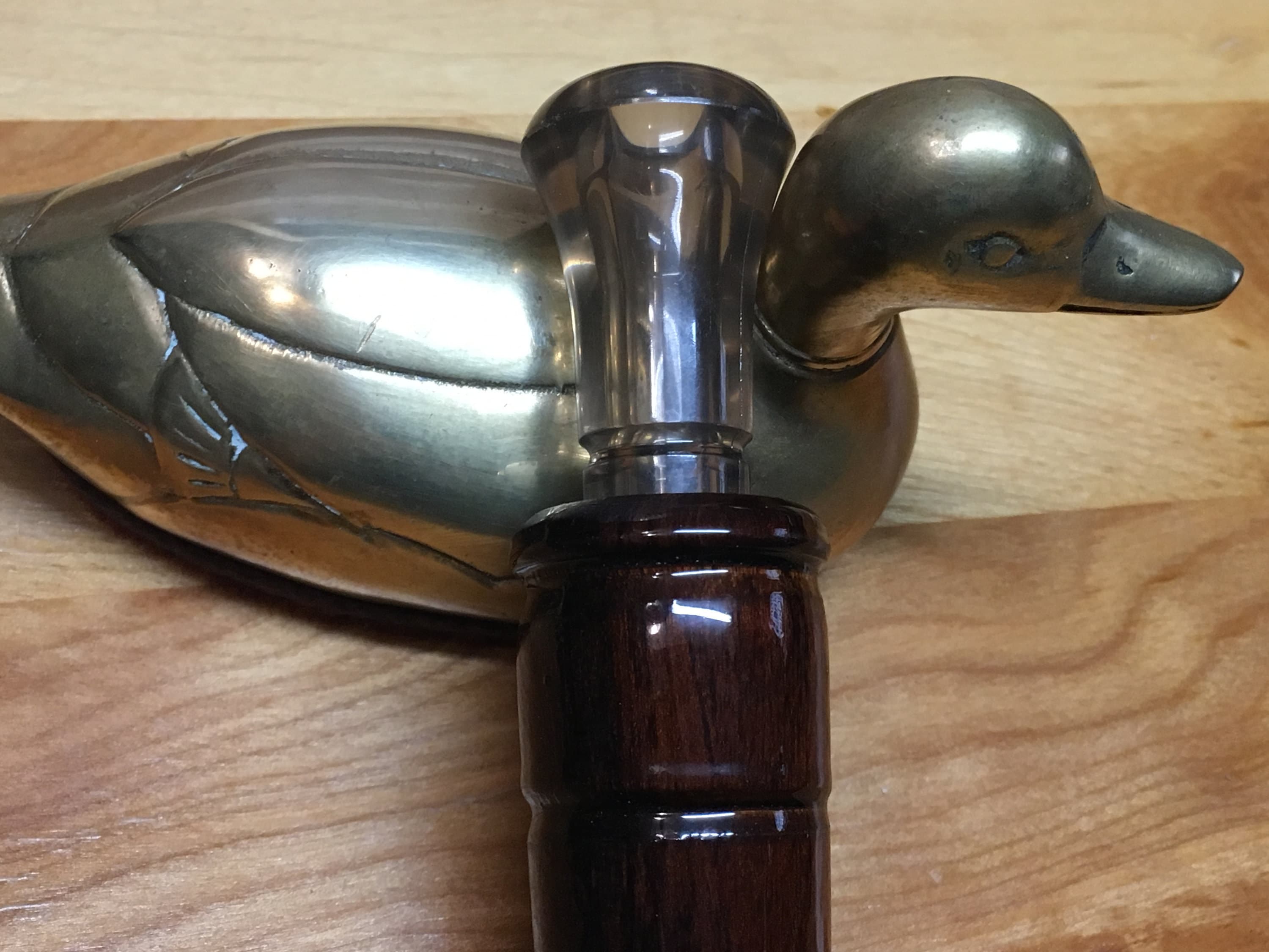 Black Walnut Handmade Wooden Duck Game Call Clear Lacquered Glossy ...