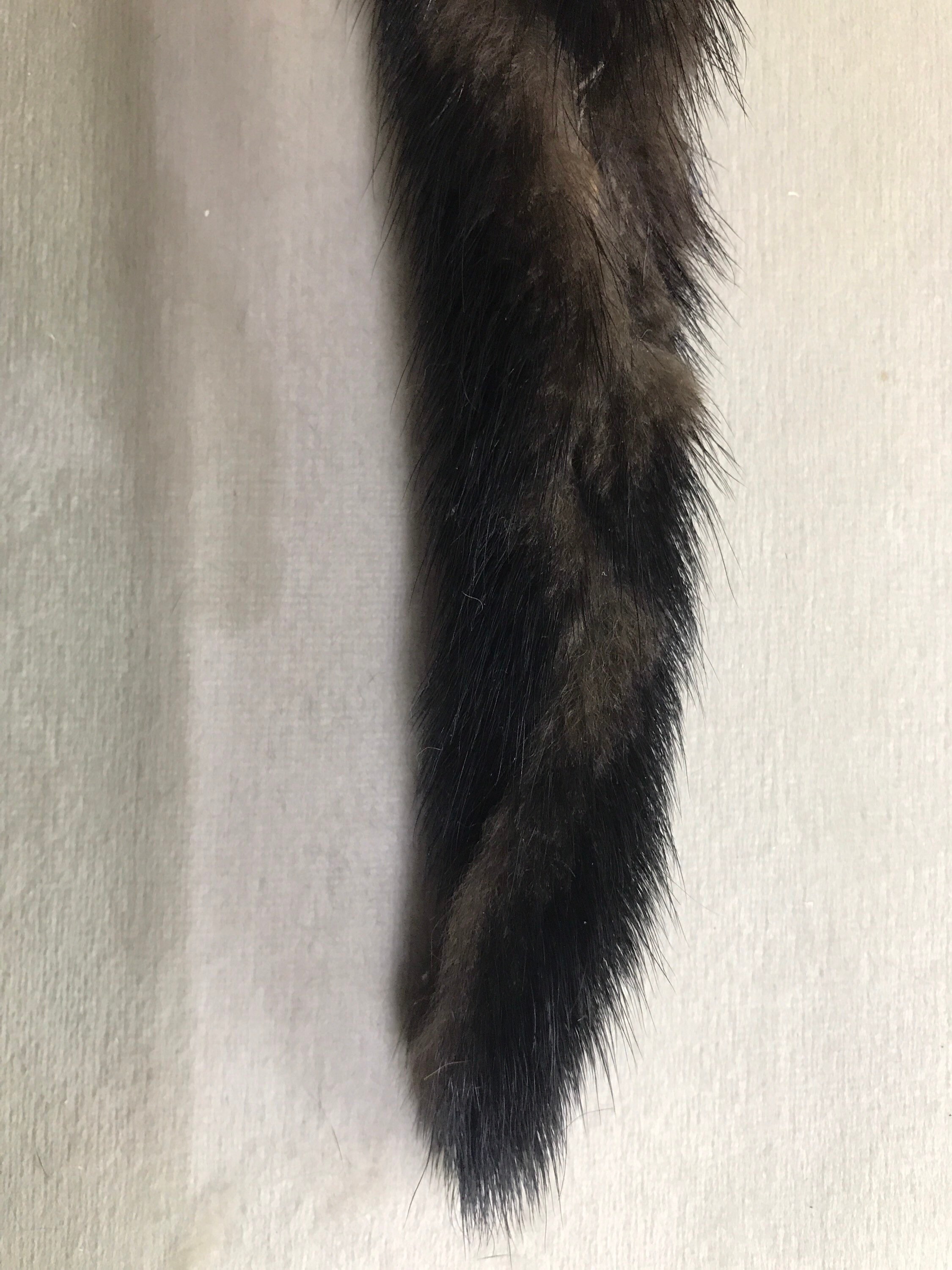 Natural Brown Mink Tail Keychain - Etsy