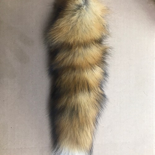 Blue Fox Tail - Etsy