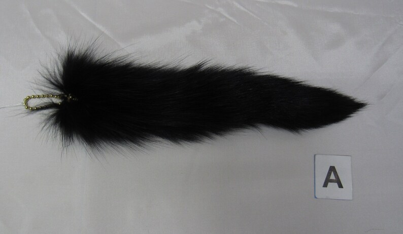 Assorted Dyed Black Raccoon Tail Keychains | Etsy