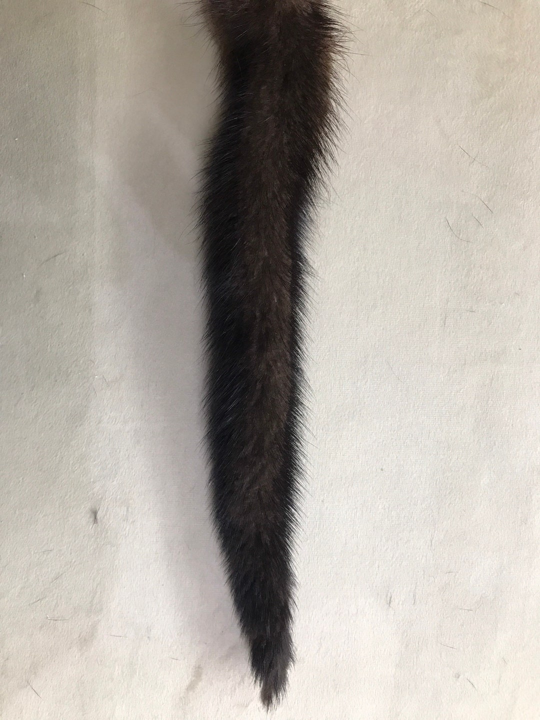 Natural Brown Mink Tail Keychain - Etsy