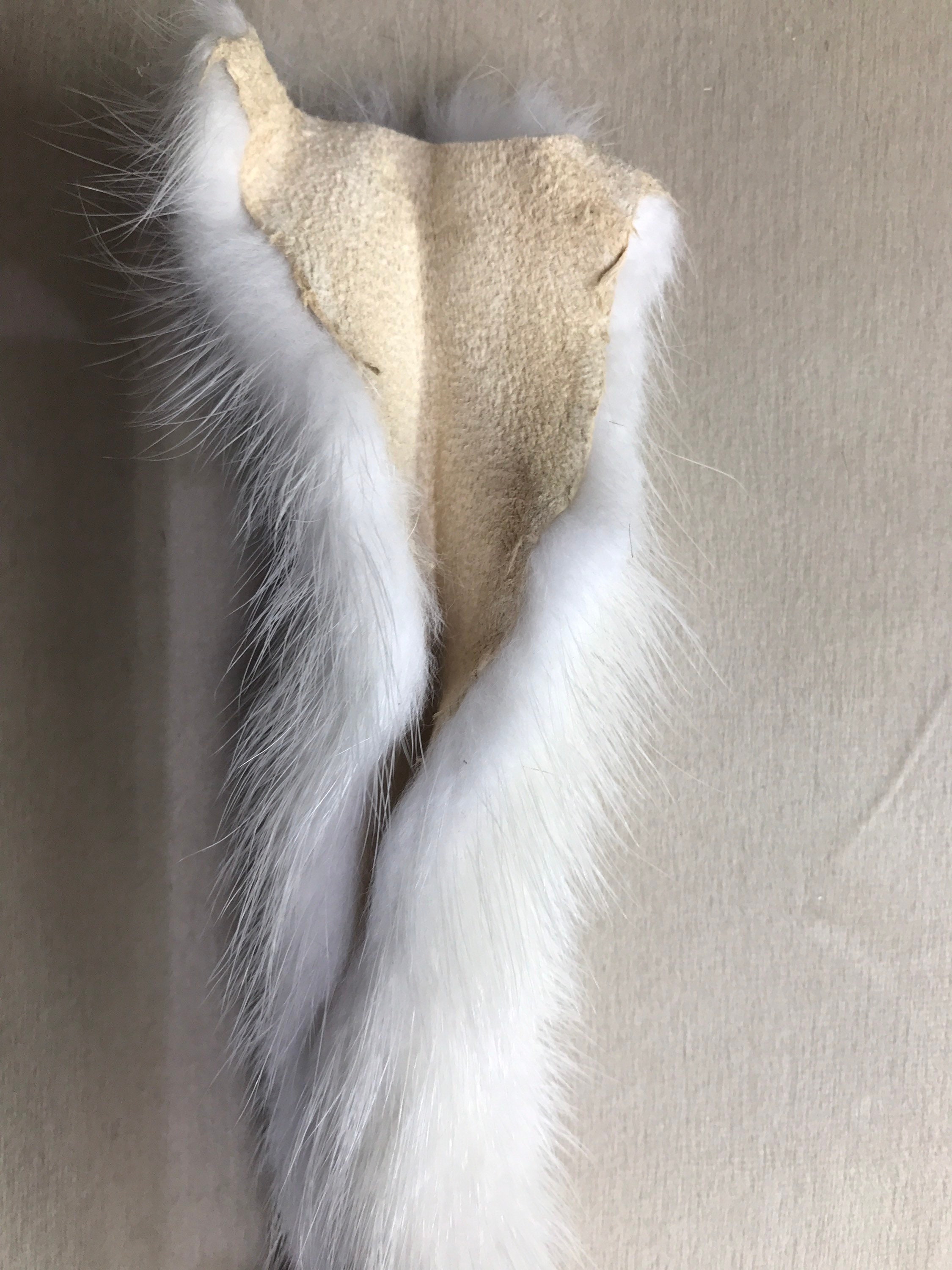 Natural White Mink Tail Keychain - Etsy UK