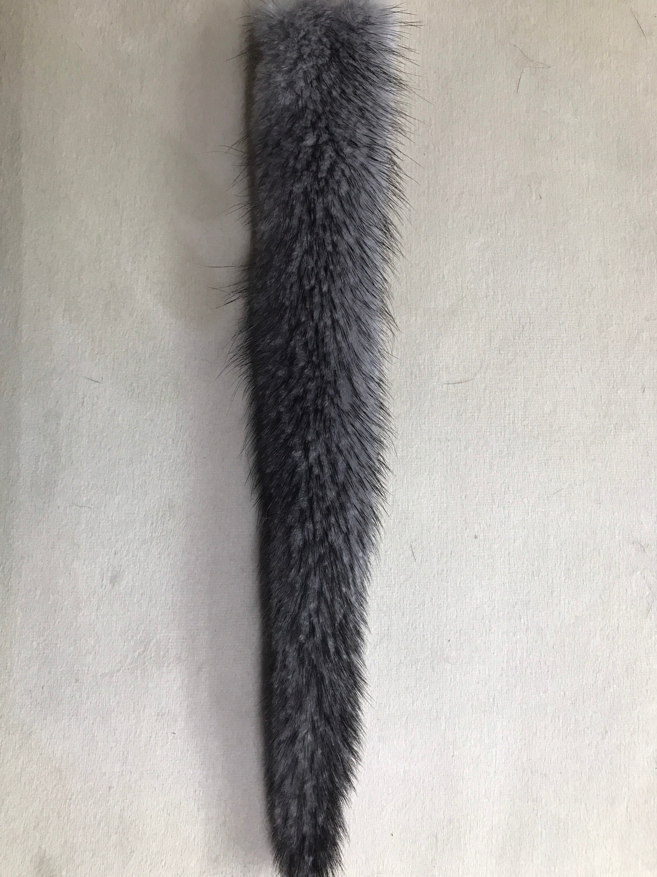 Natural Blue Iris Mink Tail Keychain - Etsy UK