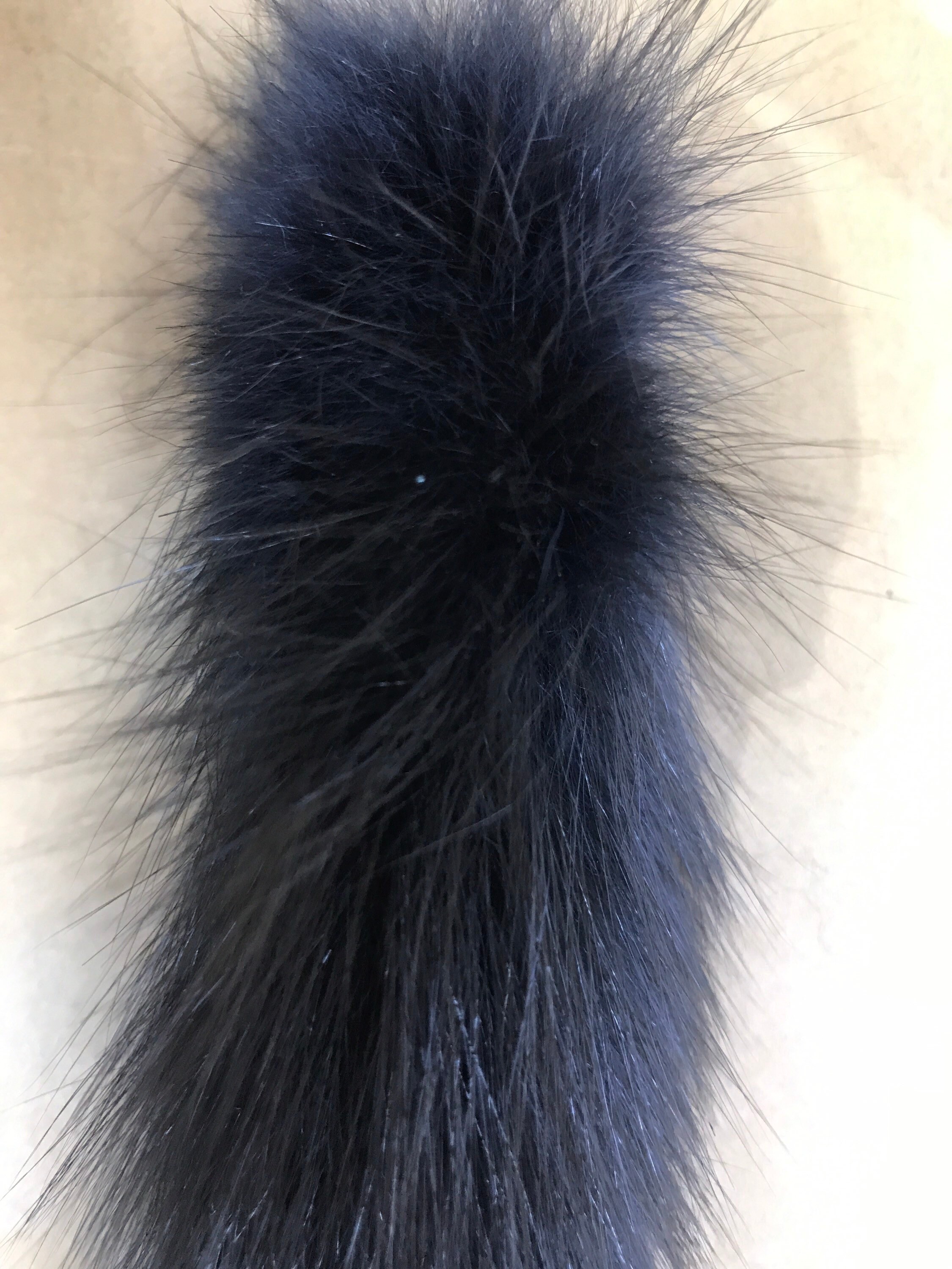 Dyed Blue Russian Sable Tail Keychain - Etsy
