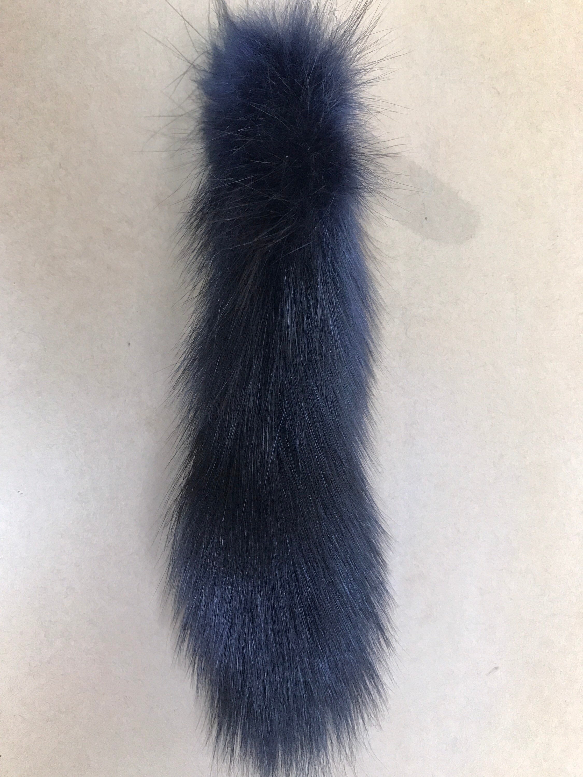 Dyed Blue Russian Sable Tail Keychain - Etsy