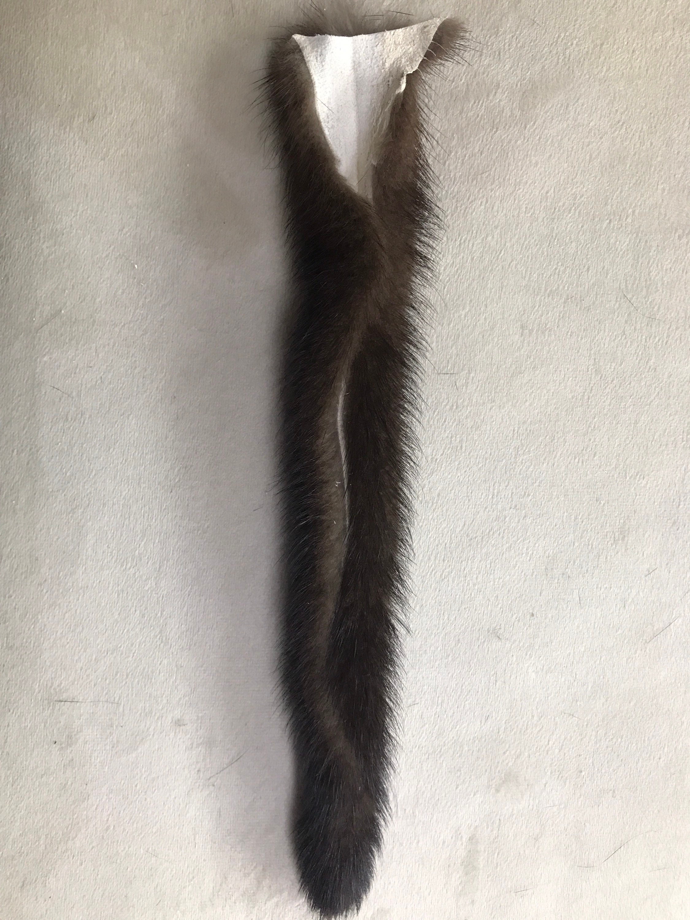 Natural Brown Mink Tail Keychain - Etsy UK