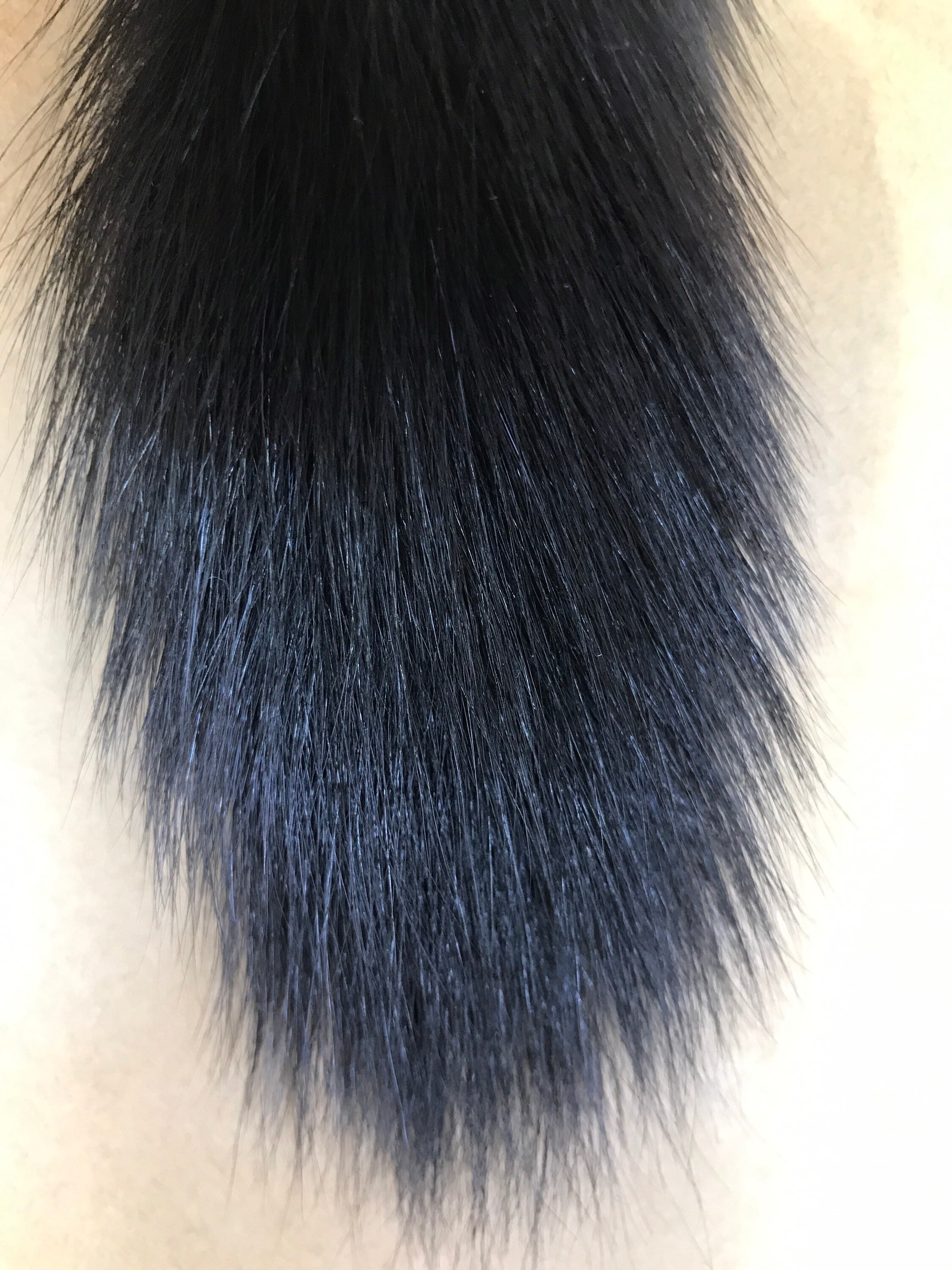 Dyed Blue Russian Sable Tail Keychain - Etsy