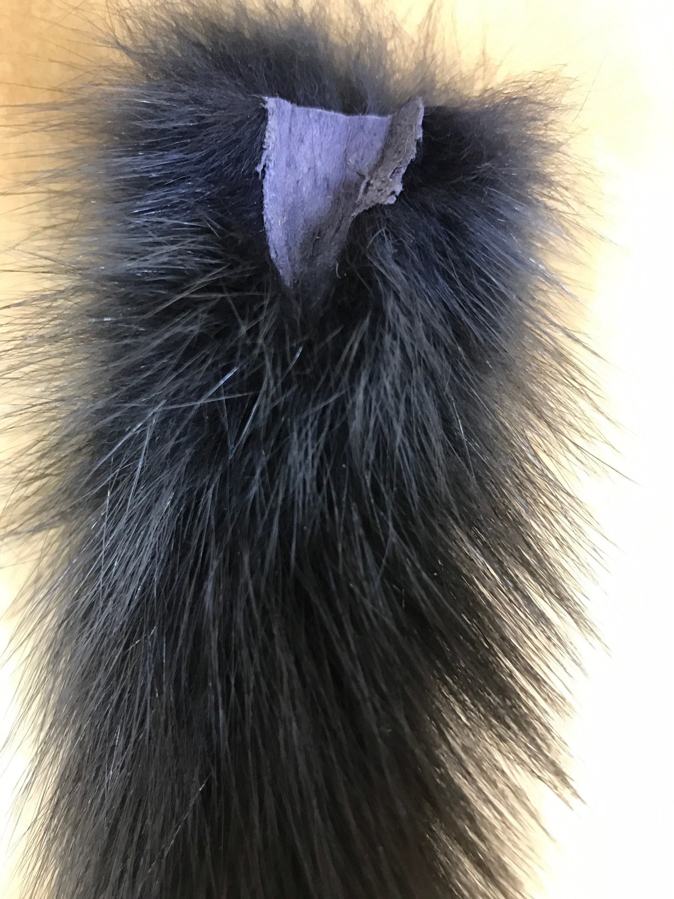 Dyed Blue Russian Sable Tail Keychain - Etsy